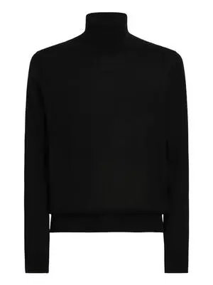 Dolce & Gabbana Cashmere Turtleneck Sweaters And Cardigans - Black