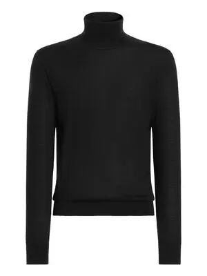 Dolce & Gabbana Cashmere Turtleneck Sweaters And Cardigans - Brown