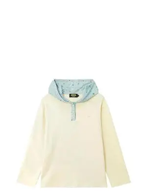 MINI CREAM Star-print Hoodie - Yellow