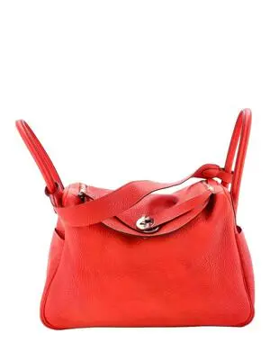 Hermès Lindy Bag Clemence 30 Shoulder Bag - Red