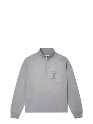 PURPLE BRAND St. Violet Half-zip Chest-pocket Sweatshirt