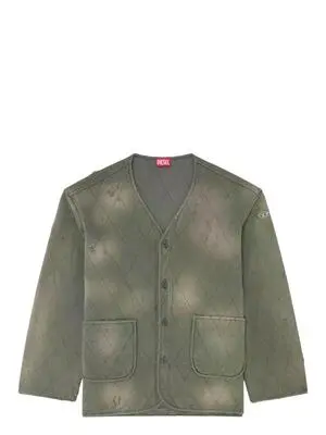 DIESEL® Distressed Quilted Liner Jacket