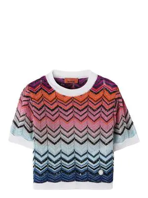 Missoni Viscose Crewneck Sweater - Multicoloured