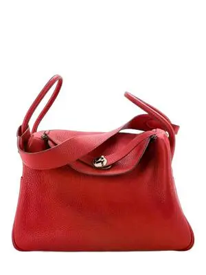 Hermès Lindy Bag Clemence 34 Satchel - Red