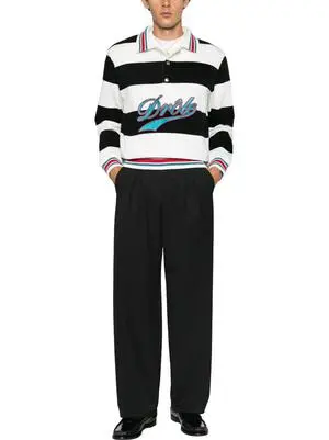 ROSSI Davy Twill Trousers - Black
