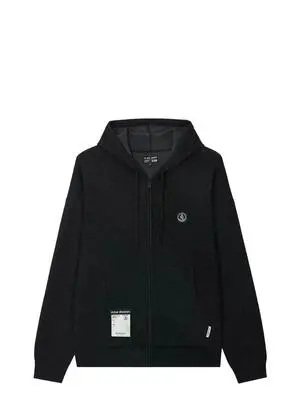 Izzue Logo-print Zip-up Hoodie - Black