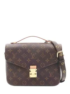 LOUIS VUITTON 2020 Monogram Pochette Metis Satchel Brown