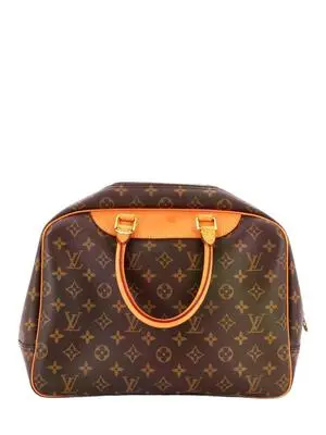 LOUIS VUITTON Deauville Monogram Canvas Handbag - Brown