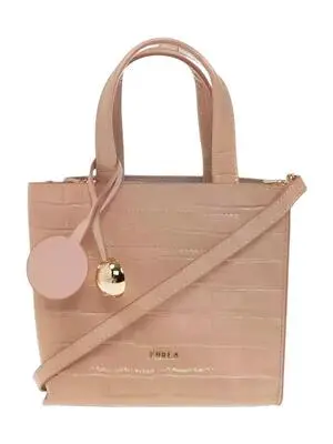 FURLA Divide Croc-effect Leather Mini Bag
