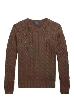 Polo Ralph Lauren Cable-knit Cotton Sweater - Brown