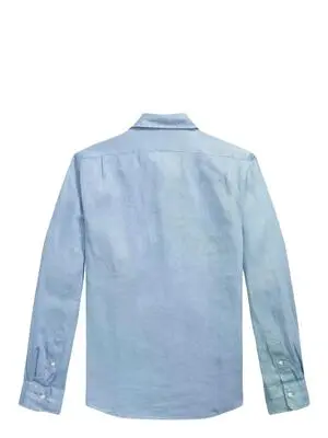 Polo Ralph Lauren Long-sleeve Linen Shirt - Blue