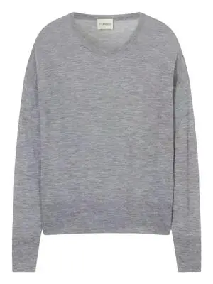 Closed Fine-knit Drop-shoulder Sweater - Grey