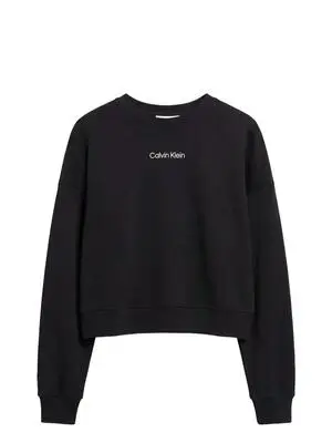 CALVIN KLEIN Logo-print Drop-shoulder Sweater