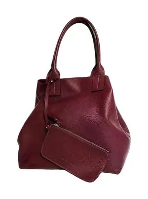 IACUCCI Pebbled Leather Tote Bag - Red