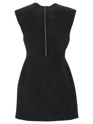 TELA Sleeveless Virgin Wool Mini Dress - Grey