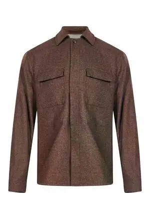Eleventy Pleated-detail Two-piece Suit - Brown