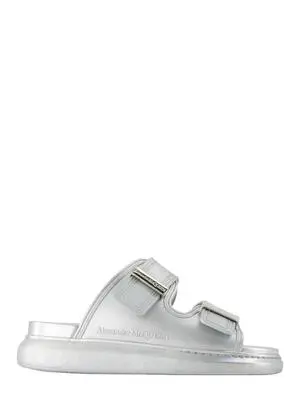 Alexander McQueen Hybrid Double-band Sandals Silver