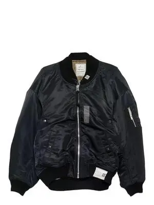Mihara Yasuhiro Panelled Layered-effect Bomber Jacket - Black