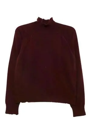 MAISON MARGIELA Distressed High-neck Sweater - Red