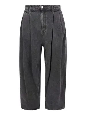 HED MAYNER Double-pleat Carrot-fit Jeans - Grey