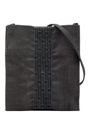 Hermès 20th Century Canvas Herline Pochette Crossbody Bag - Grey