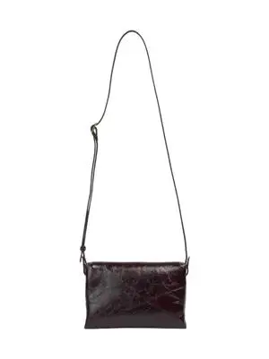 WANDLER Ida Trio Crinkled-leather Mini Shoulder Bag - Red