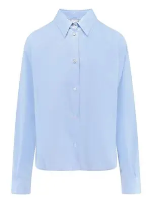 Aspesi Relaxed Fit Cotton Shirt - Blue