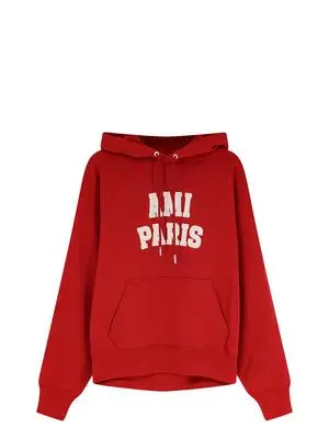 AMI Paris Organic Cotton Sweatshirt - Red