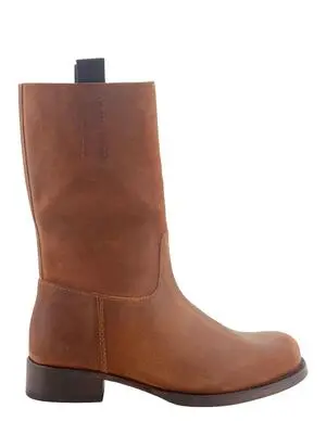JUDE Leif Distressed Leather Boots - Brown