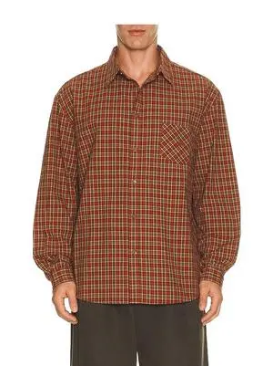 KAPPY DESIGN Omad Plaid Shirt - Red