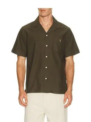 Polo Ralph Lauren Short-sleeve Garment Dyed Andy Camp Sport Shirt In . Also - Olive