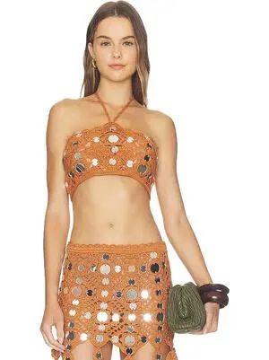 Retrofete Enora Top In . Also - Rust
