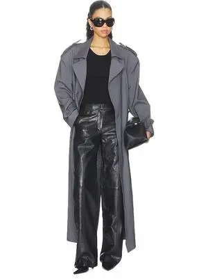 MOTHER OF ALL Brooklyn Long Trench Coat In . Also - Grey