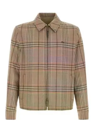 Burberry Reversible Embroidered-logo Jacket - Neutrals