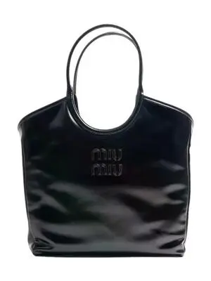 Miu Miu Ivy Leather Bag - Black