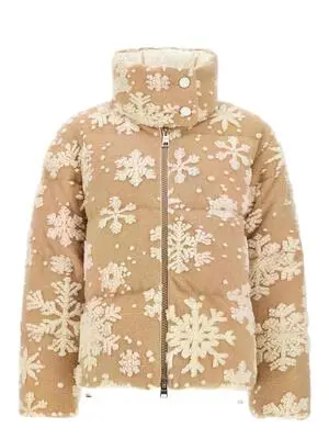 Herno Snowflake-jacquard Quilted Jacket - Neutrals