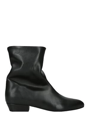 ANONYMOUS COPENHAGEN Vully Leather Heeled Ankle Boots - Black