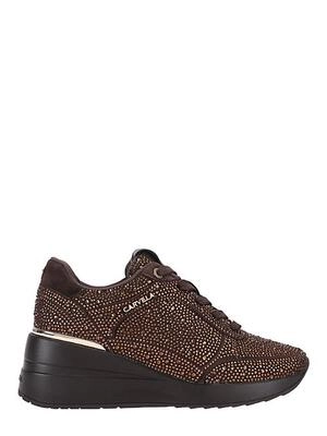 Carvela Divina Woven Trainers - Dark Brown
