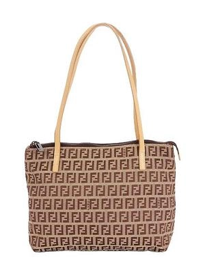 Fendi Zucchino Tote Bag - Brown