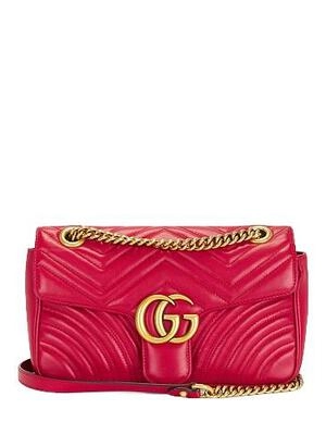 Gucci Gg Marmont Shoulder Bag - Red