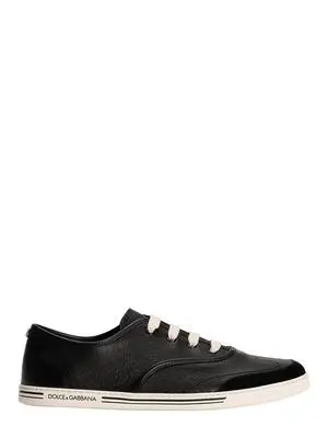 Dolce & Gabbana Saint Tropez Calfskin Sneakers Sneakers - Black