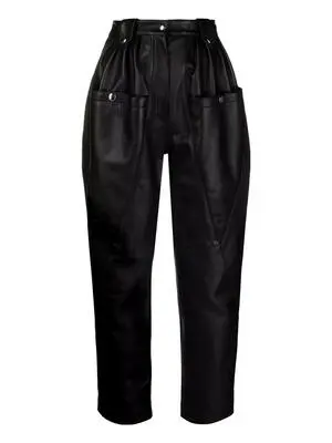 MOSCHINO Pleat-detail Cropped Trousers
