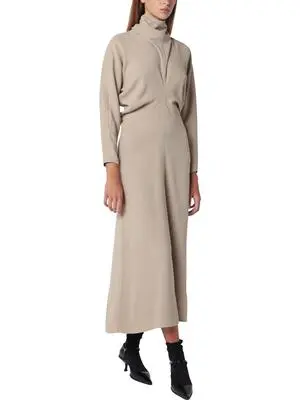 TOTEME Fawn Slouch Waist Long Dress - Brown