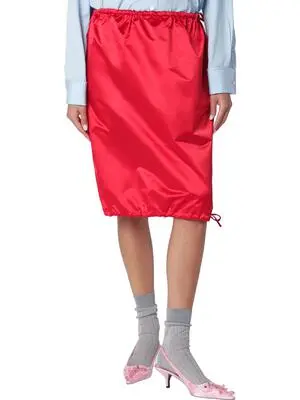 Prada Silk Skirt - Red