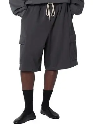 Fear Of God Iron Cargo Bermuda Shorts In Cotton Fleece - Grey