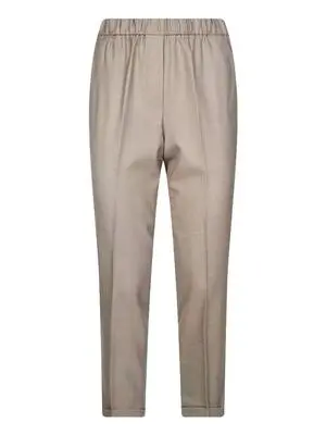 Antonelli Firenze Rosalba Elasticated-waistband Trousers - Neutrals