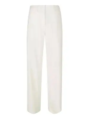 Fabiana Filippi Bead-embellished Straight-leg Trousers - Neutrals