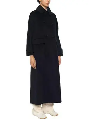 Aspesi Double-breasted Button-up Coat - Blue