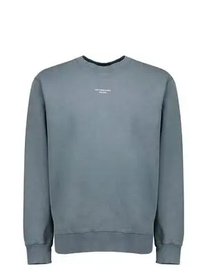 Drole De Monsieur Slogan-print Sweatshirt - Blue