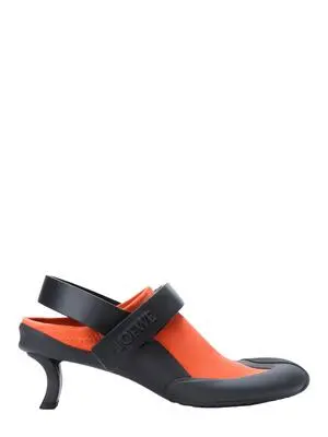 Loewe Leather Dive Slingback Mules 45 - Yellow